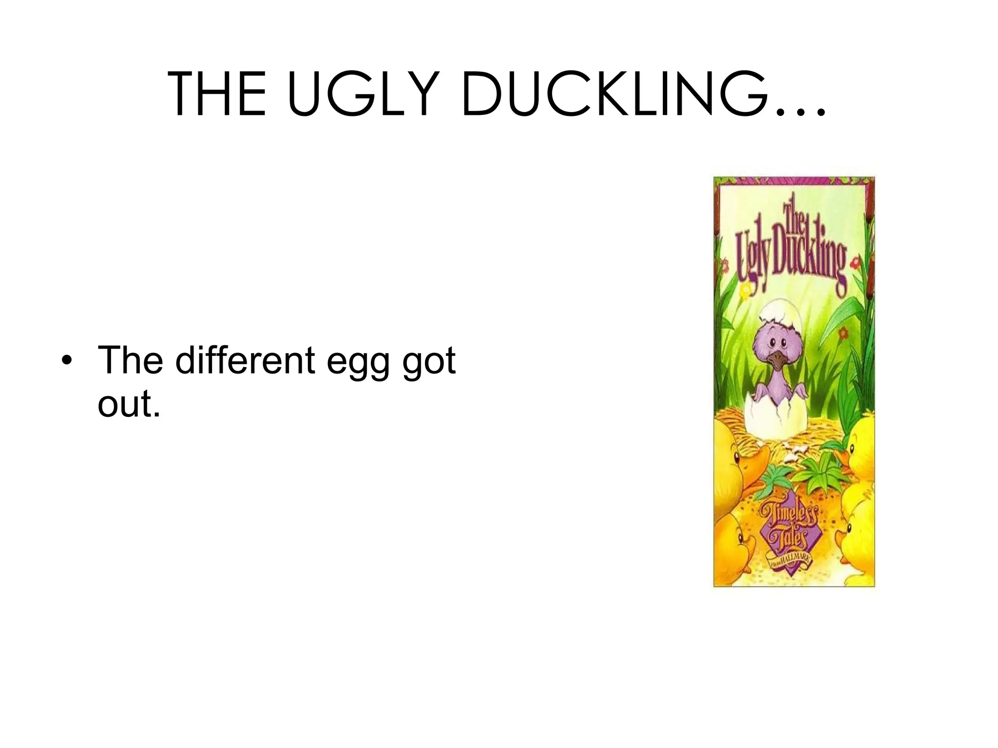 FAIRY TALES PRESENTATION: Ugly Duckling | PPT