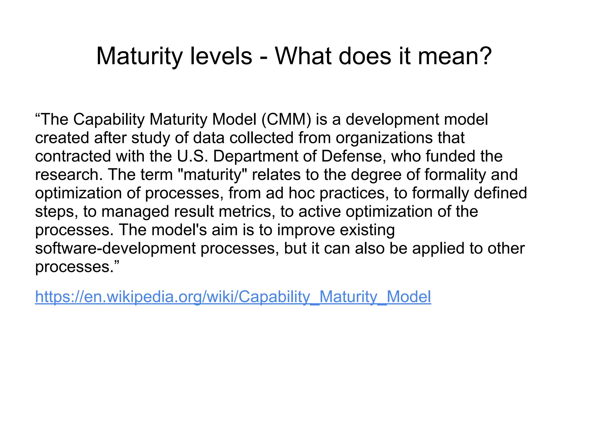 Increasing the Maturity of our Java User Groups | PPT