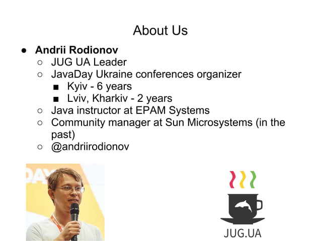 Increasing the Maturity of our Java User Groups | PPT