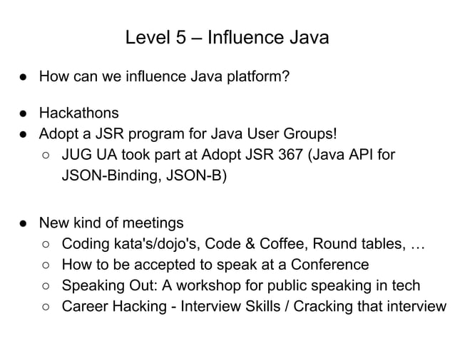 Increasing the Maturity of our Java User Groups | PDF | Programming ...