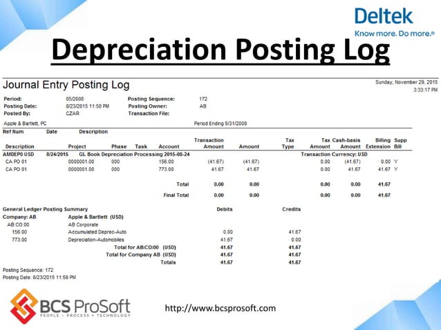 Deltek Vision Year-End Processing Procedures | PPT