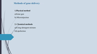 Gene Therapy : information of gene therapy techniques | PPT