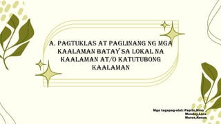 UGNAYAN-RENAS WIKANG FILIPINO SA PRODUKSYON NG KAALAMAN | PPTX