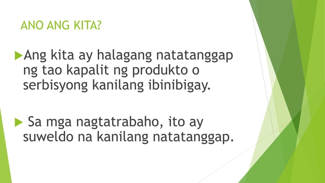UGNAYAN NG KITA KONSUMO AT PAG IIMPOK.pptx
