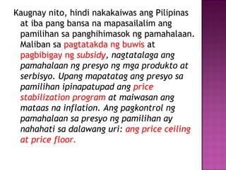 Ugnayan ng pamilihan at pamahalaan | PPT