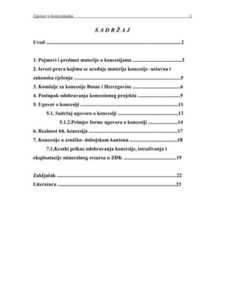 Ugovor o koncesijama ij | PDF