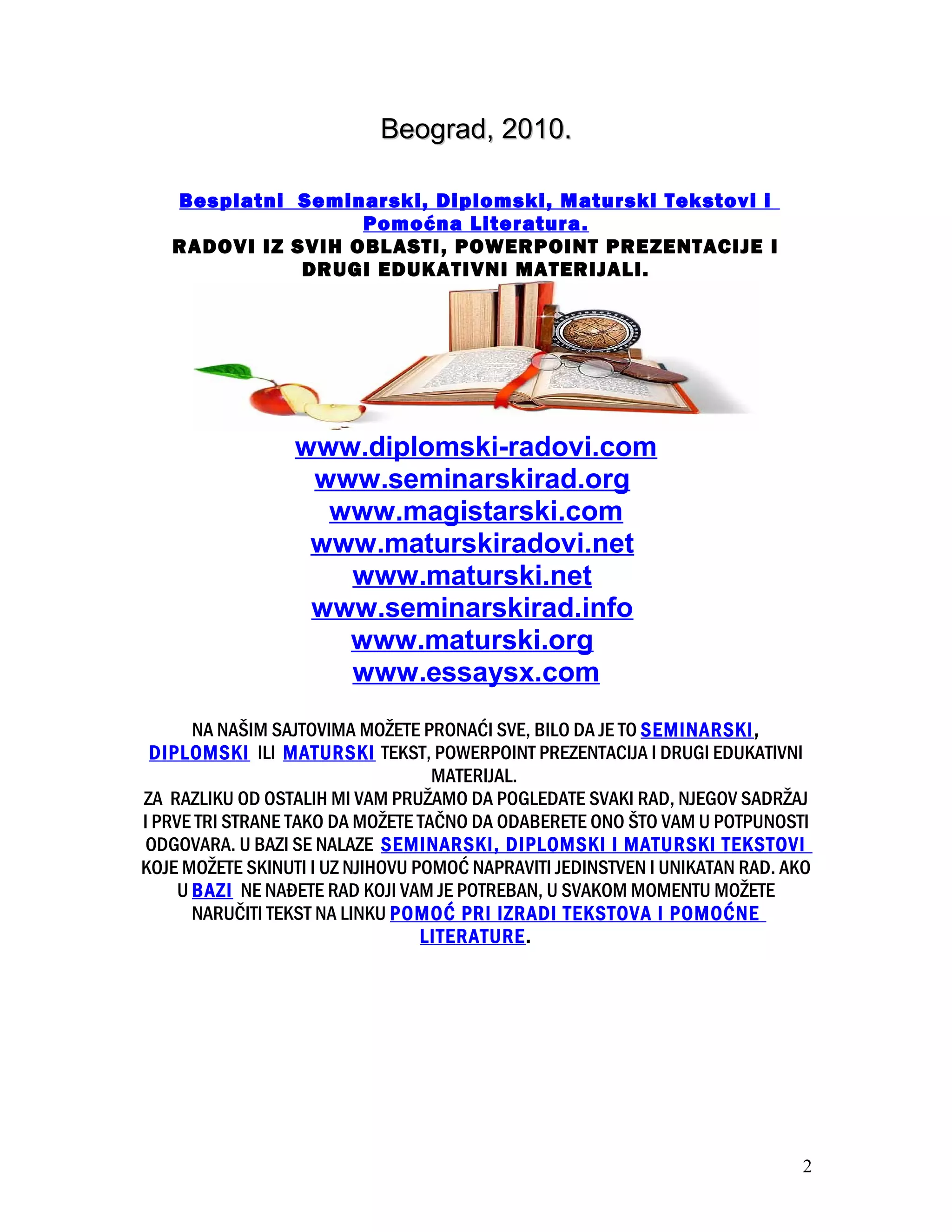 Ugovor o medjunarodnoj kupovini i prodaji robe | DOC