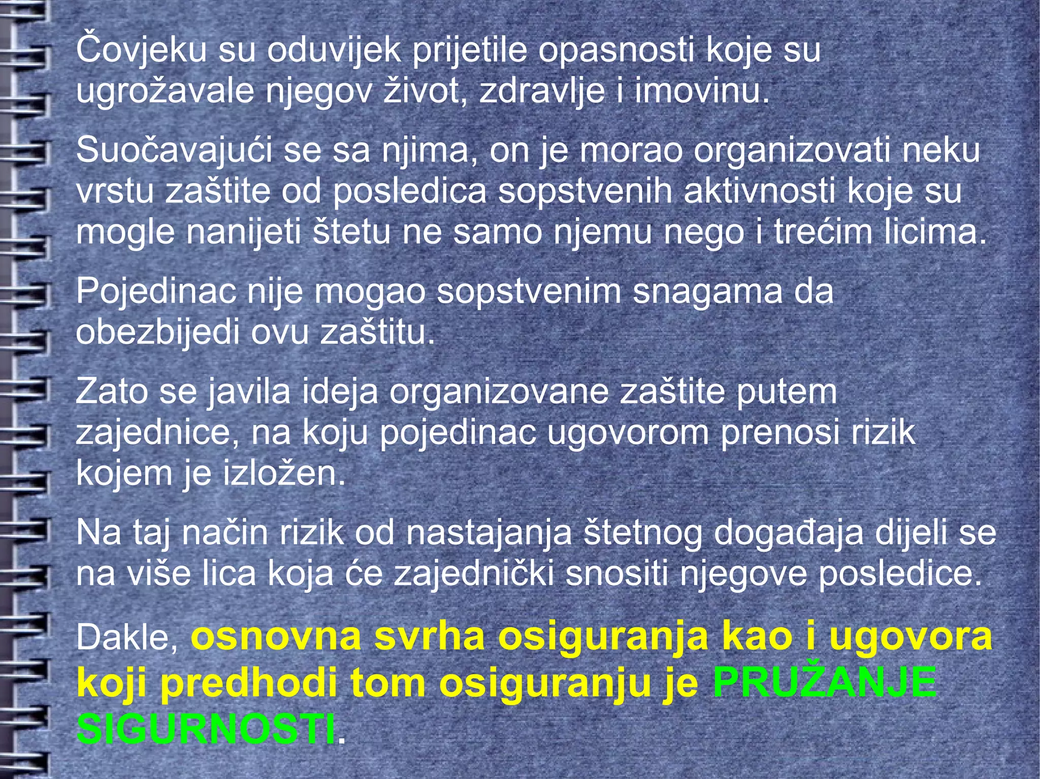 Ugovor o osiguranju | ODP