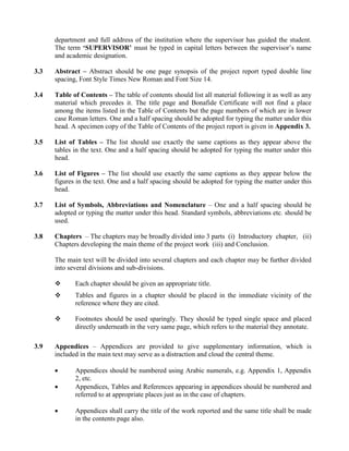 Abstract Format For Project Report