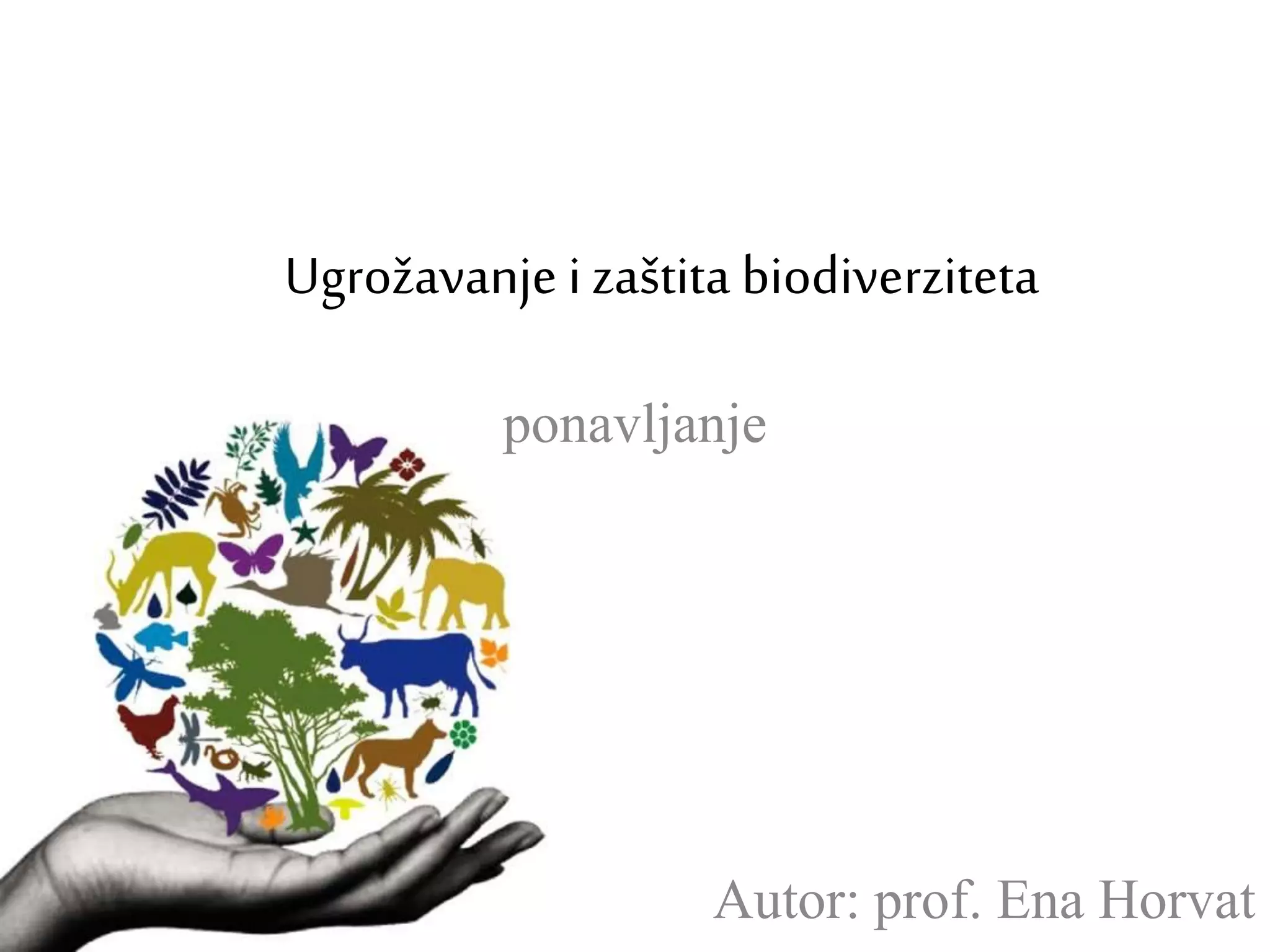 Ugrožavanje i zaštita biodiverziteta-ponavljanje | PPTX