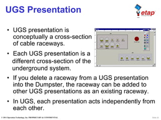 ETAP - Ugs Underground Raceway Systems | PDF