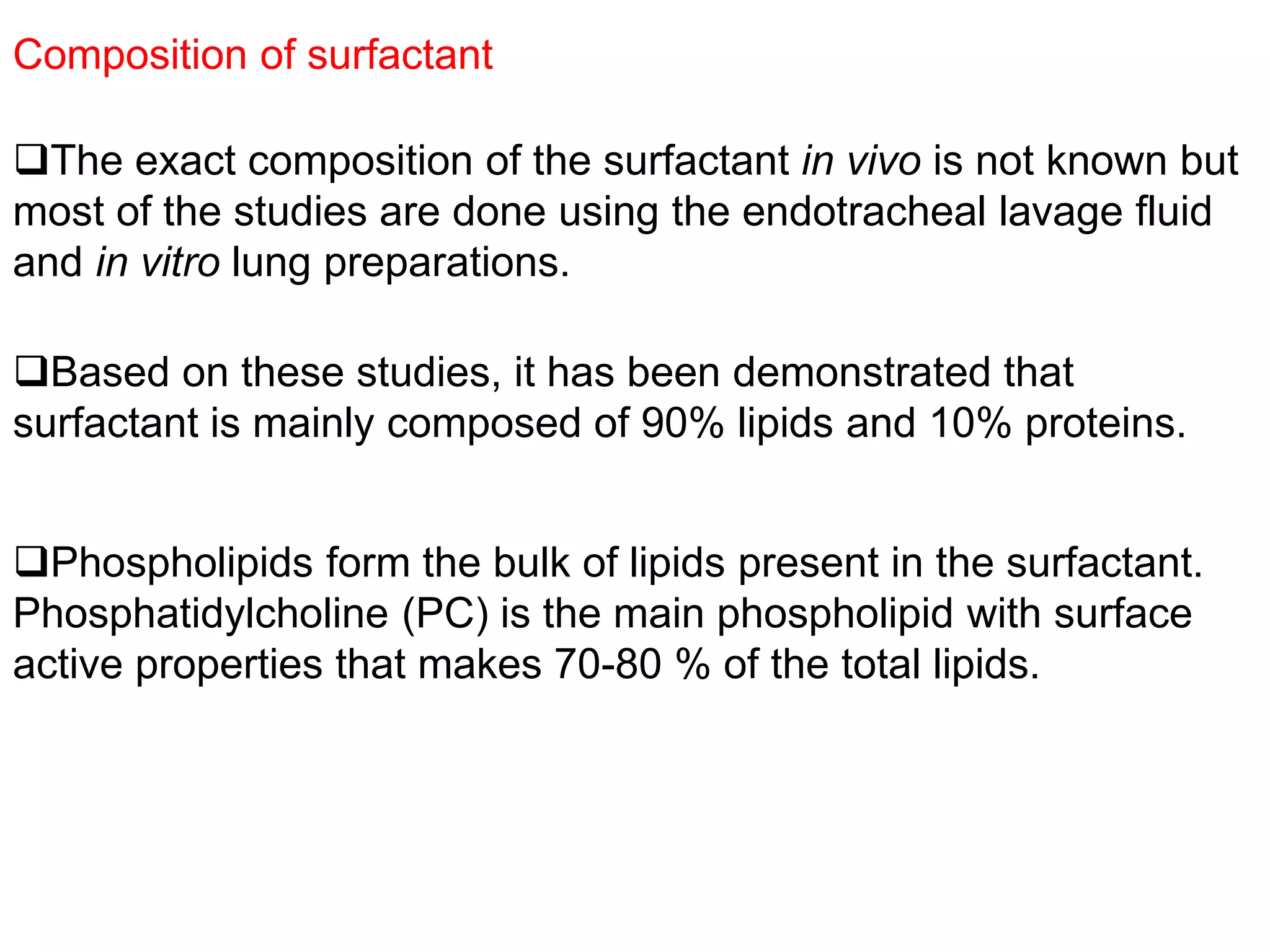 Pulmonary surfactant | PPT