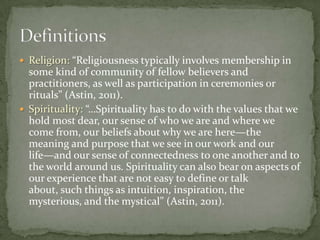 UGST 1000 Spirituality Presentation | PPTX