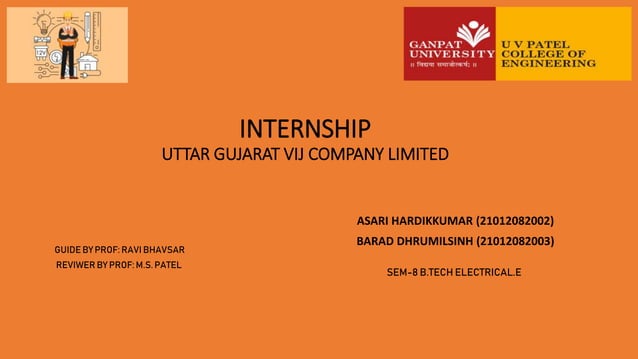 UGVCL METER.pptxv 7th semester b.tech Engineering report | PPT