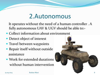 Ugv & uav | PPTX