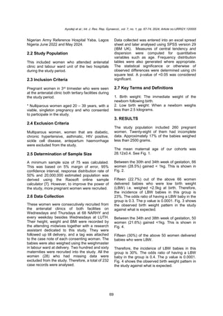Association of Maternal Third Trimester Weight Gain with Birth Weight ...