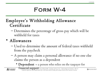 Understanding Your Paycheck | PPT