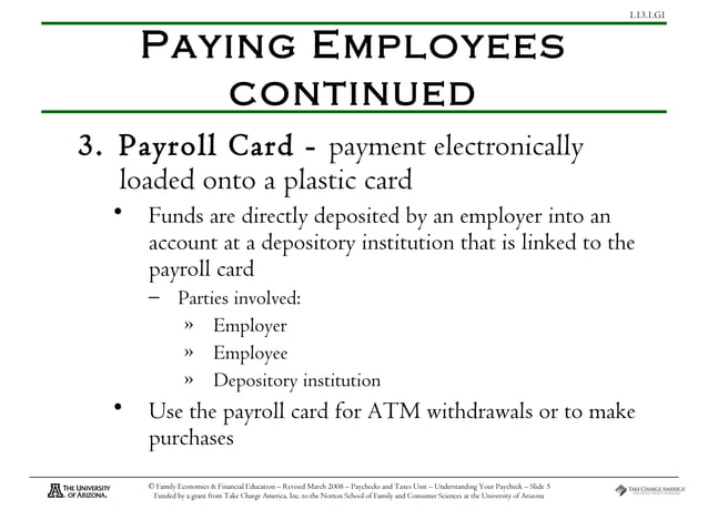 Understanding Your Paycheck | PPT