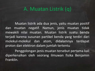 Listrik Statis, Medan Magnet dan Induksi Elektromagnet Fisika Kelas 12 ...