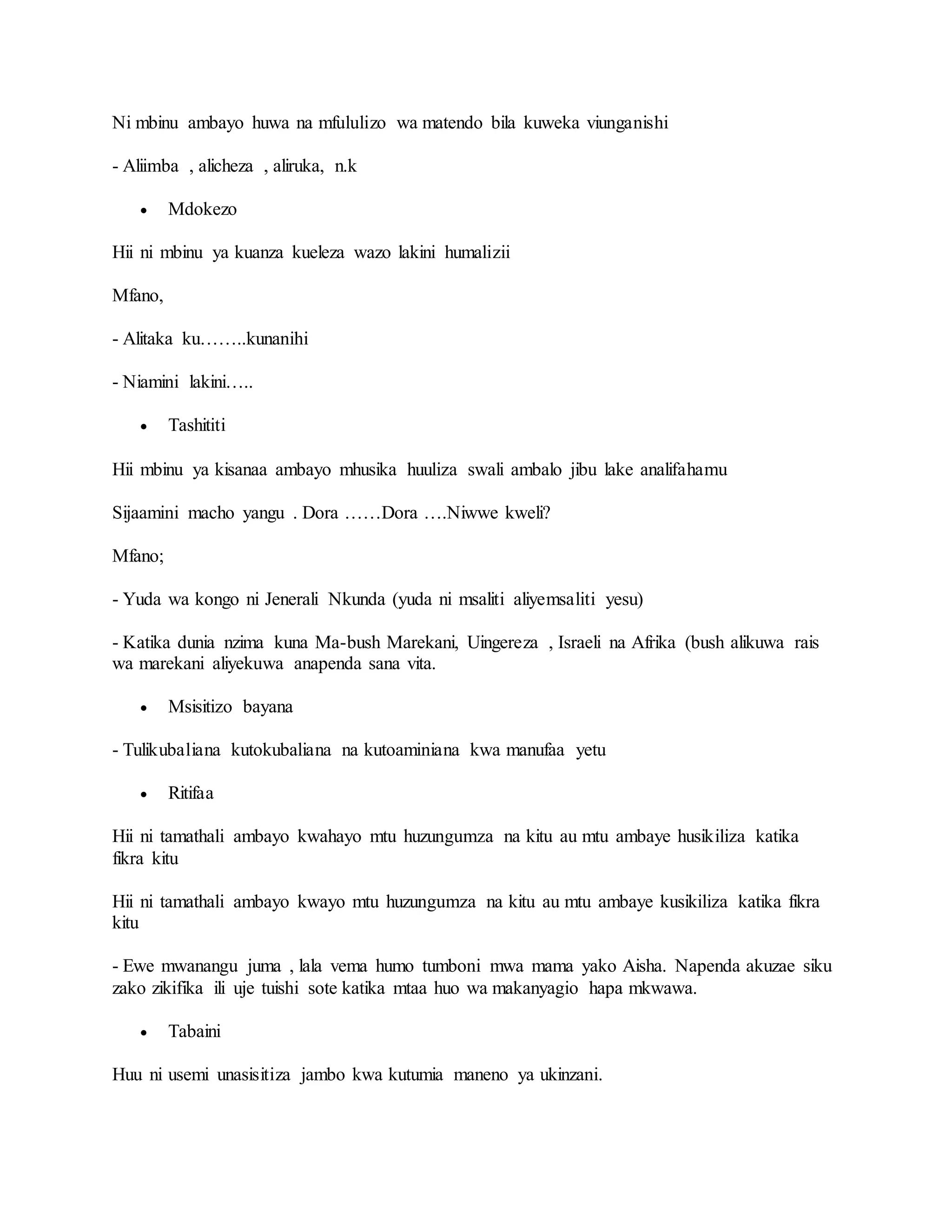 Uhakiki wa kazi za fasihi andishi | DOCX