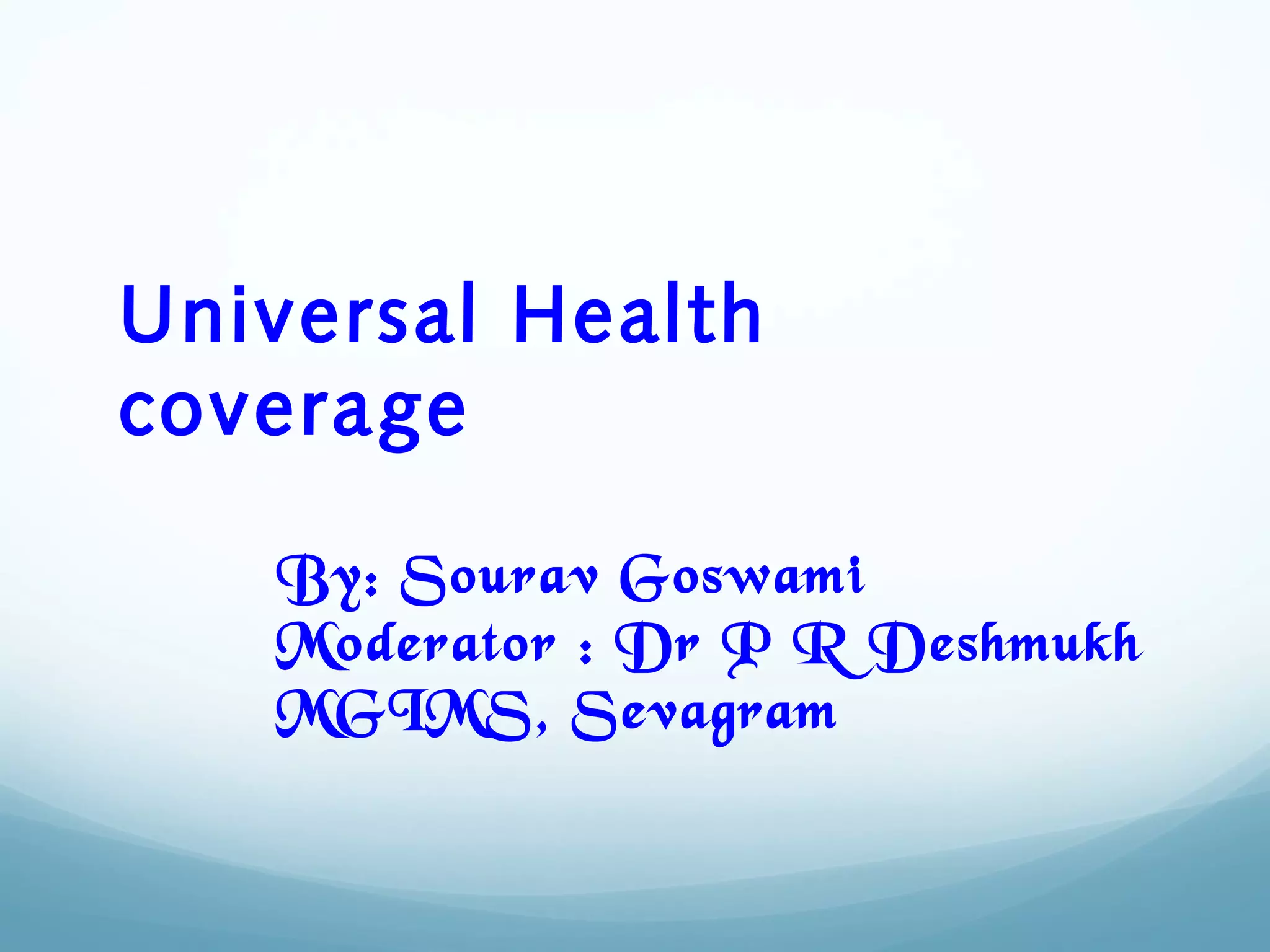 Universal Health Coverage | PPT