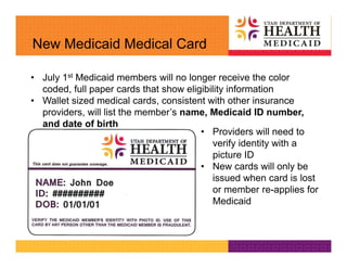 Utah Medicaid Update | PPT