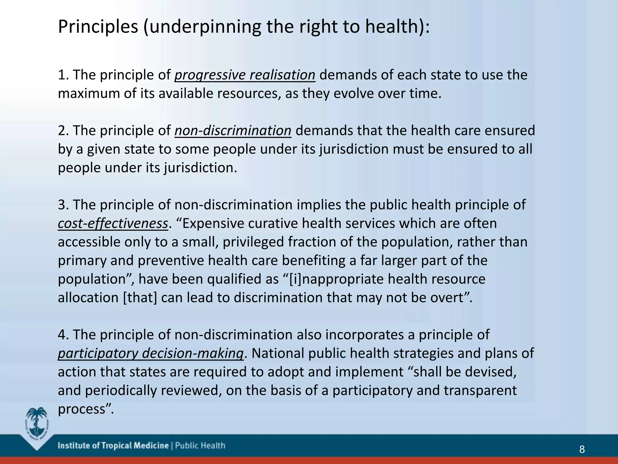 Universal Health Care (UHC) and the right to health | PPTX