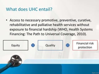 Legal and policy frameworks for Universal Healthcare Coverage in Kenya ...