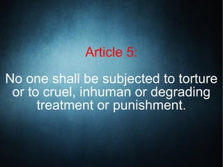 The Universal Declaration of Human Rights - Articles 1 to 10 | PPT