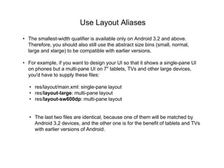Designing Android apps for multiple screens | PPT