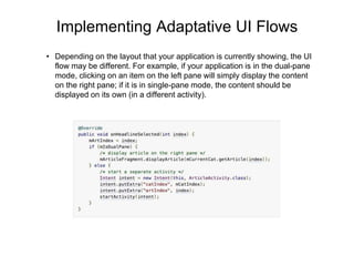 Designing Android apps for multiple screens | PPT