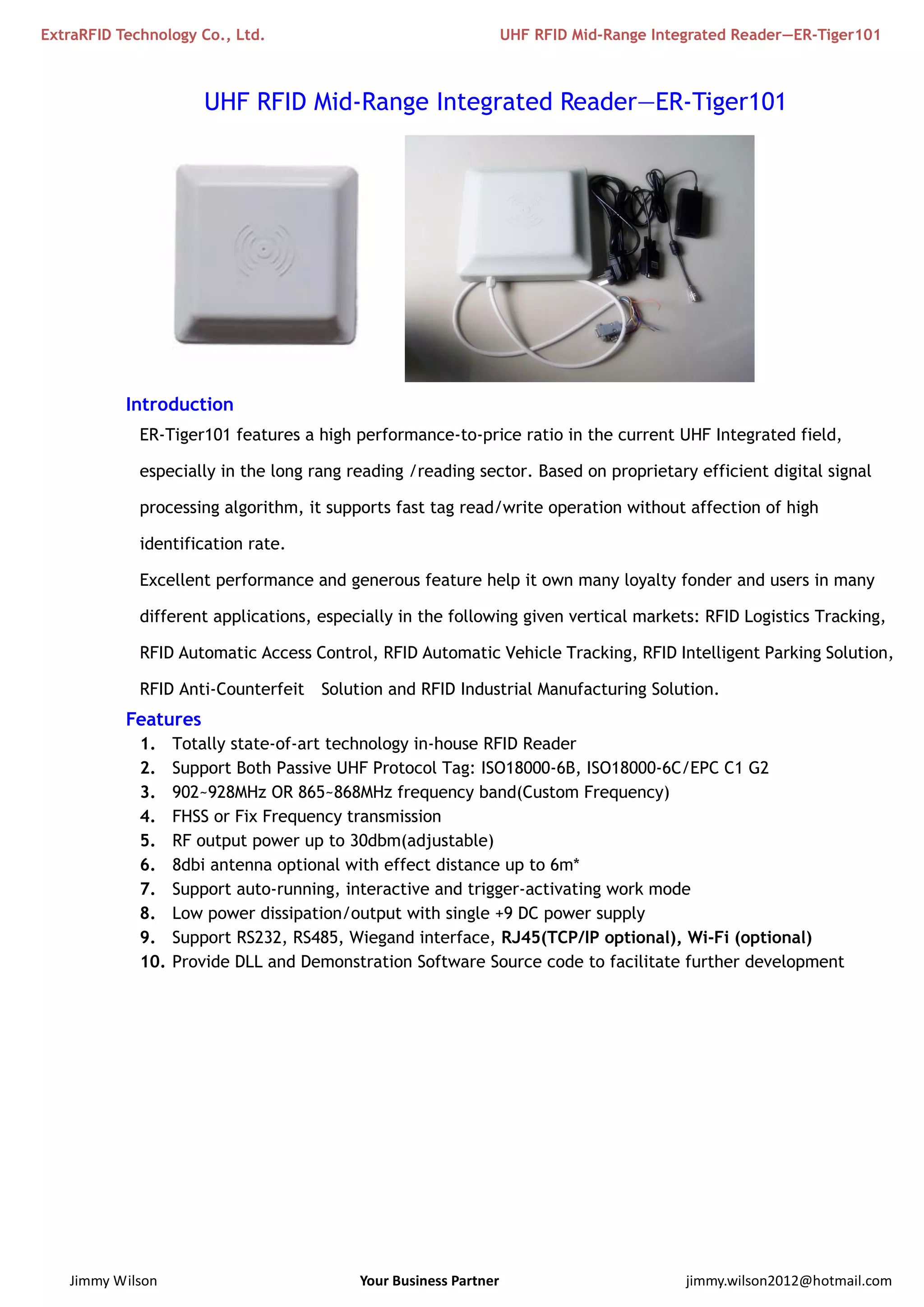UHF RFID Reader | PDF
