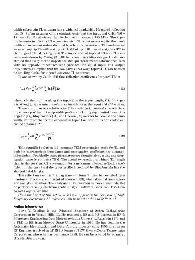 U H F R F I D Antennas For Printer Encoders | PDF | Computer ...