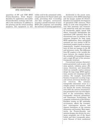 U H F R F I D Antennas For Printer Encoders | PDF | Computer ...