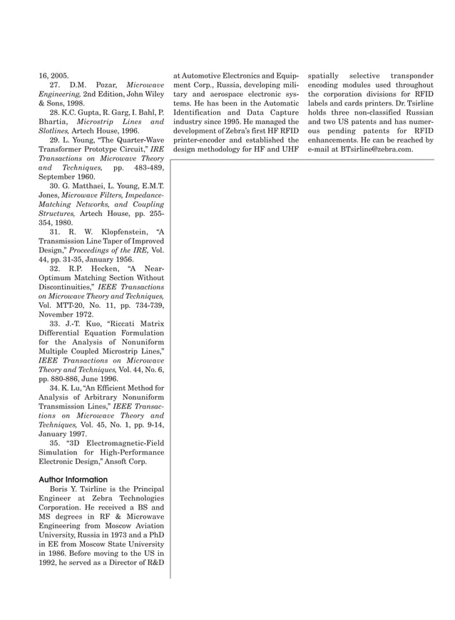 U H F R F I D Antennas For Printer Encoders | PDF | Computer ...