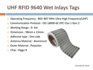 UHF RFID WET Inlay.pptx | Technology & Computing