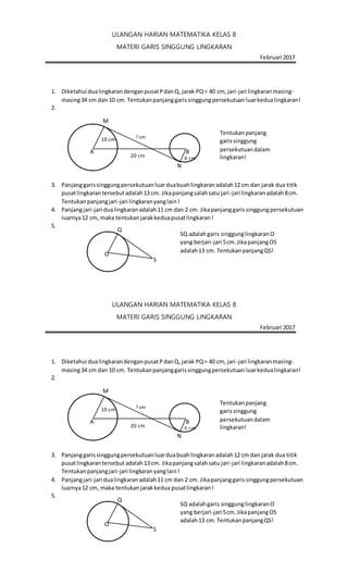 Uh garis singgung lingkaran | DOCX