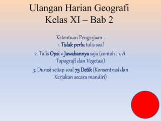 Ulangan Harian Kelas XI - Biosfer | PPTX