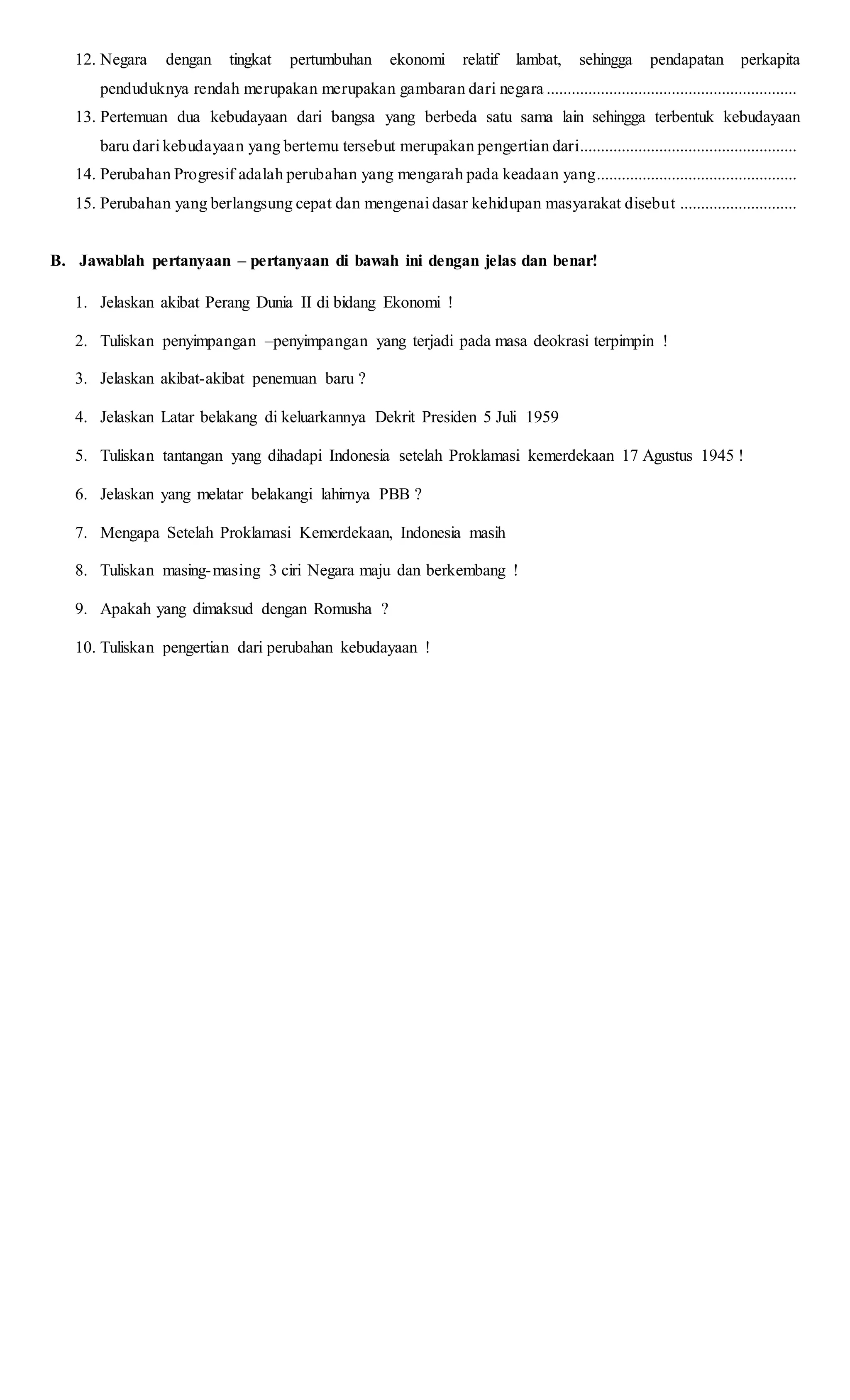 Uh ii ips kls 9 sem1 | PDF