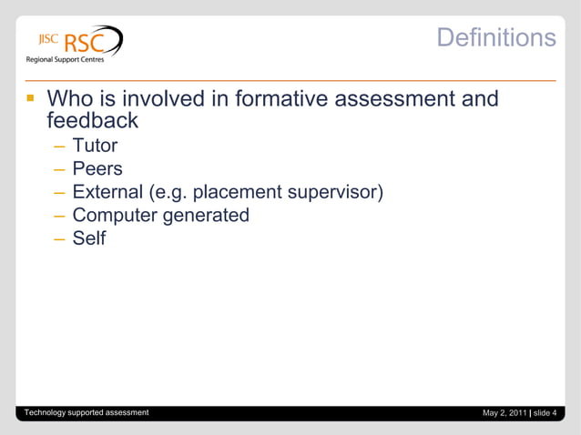 REAP Assessment/Feedback Principles and Examples | PPT