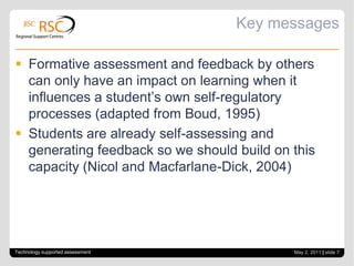 REAP Assessment/Feedback Principles and Examples | PPT
