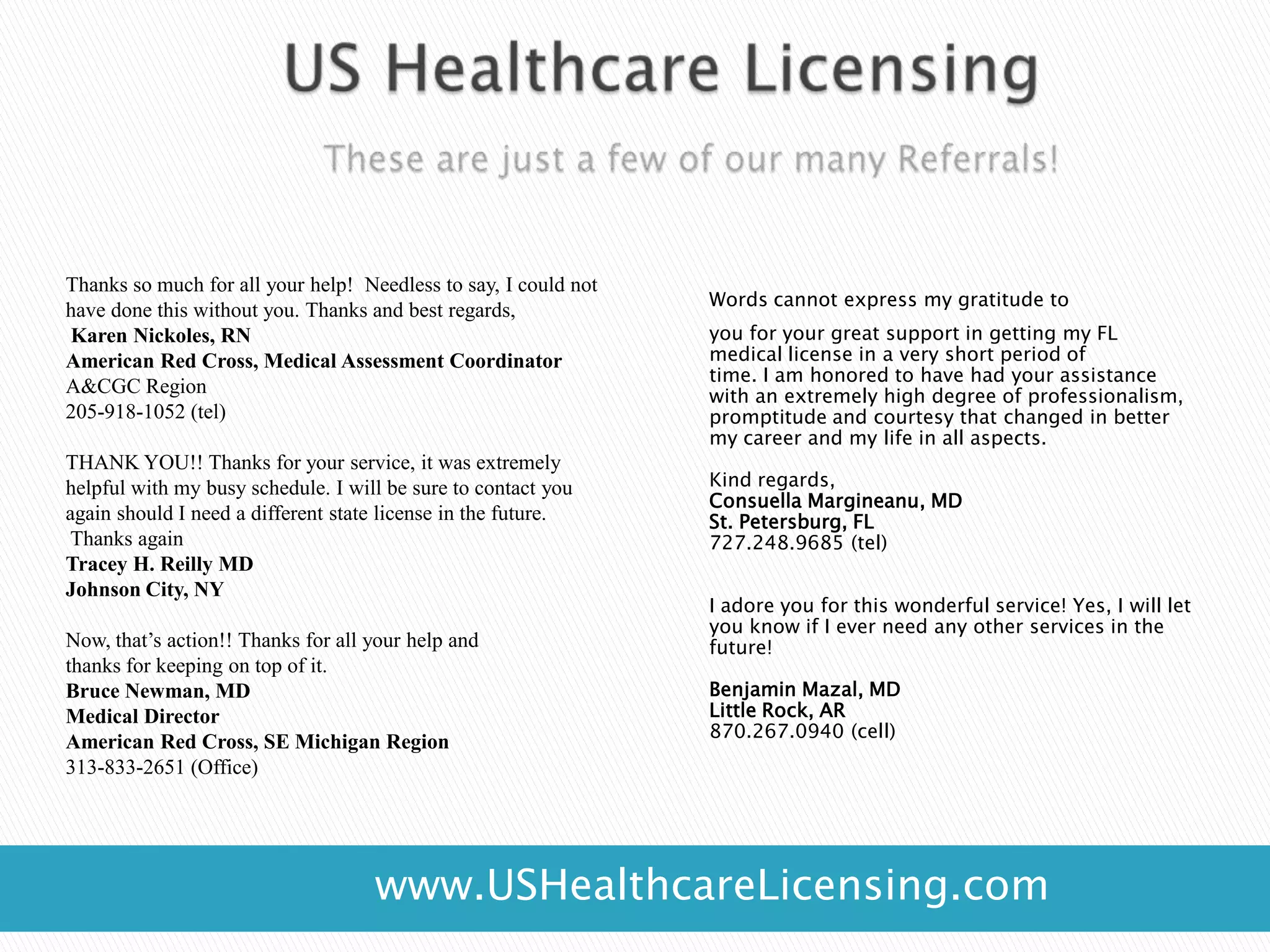 US Healthcare Licensing PRESENTATION | PPT