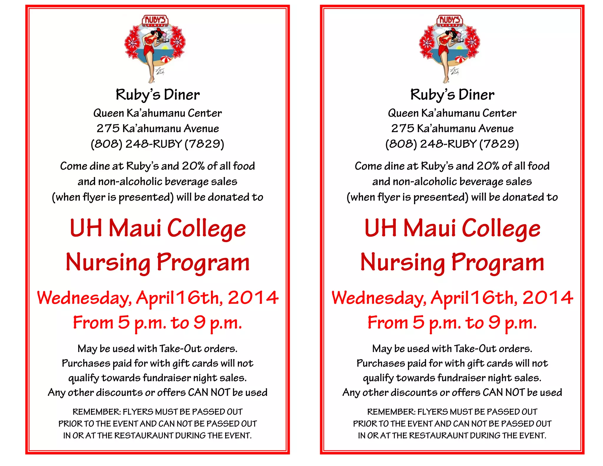 UHMC Nursing Program Fundraiser Flyer | PPT