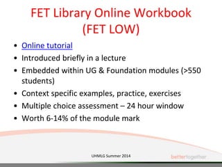 Value and Impact of Librarians’ Embedded IL Teaching on Student Skills ...