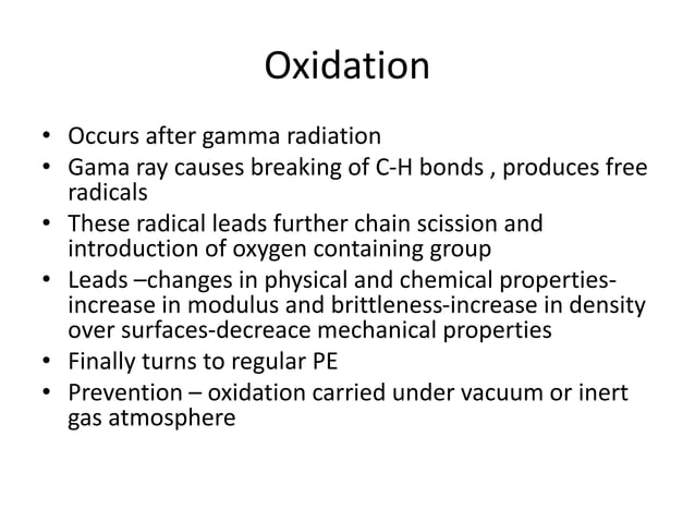 UHMWPE- Ultra high molecular weight polyethylene__as a biomaterial | PPTX | Chemistry | Science