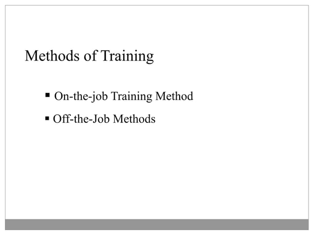 Training Design and Methods of Training | PPTX | Vocational Training | Careers