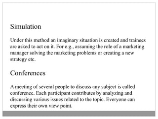 Training Design and Methods of Training | PPTX