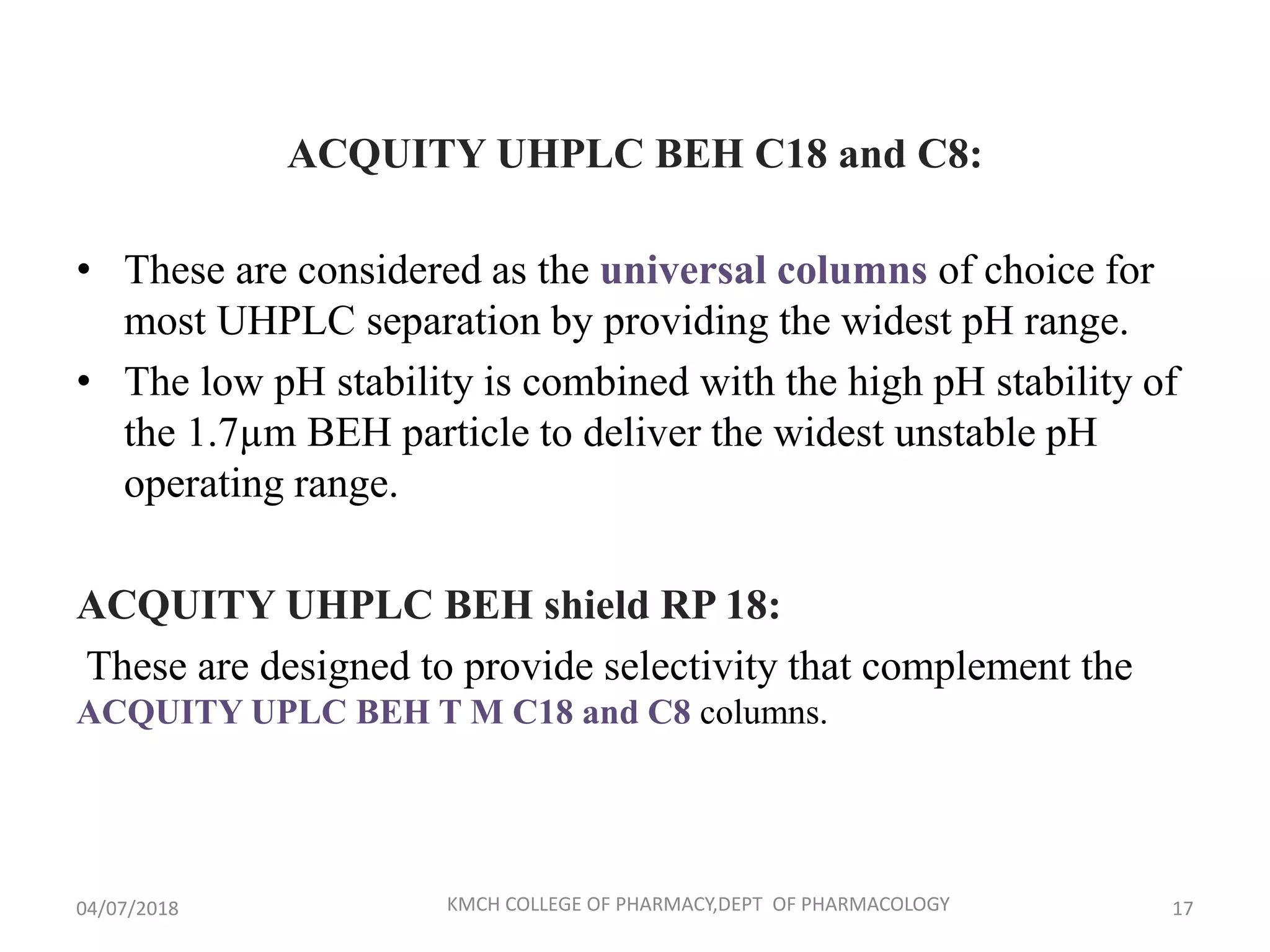 ultra high performance liquid chromatography | PPTX