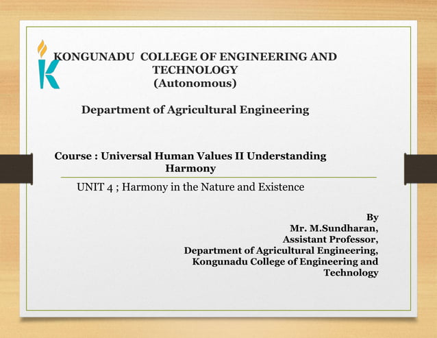 UHV-2 human values unit 4 Harmony in the nature and existence.pptx