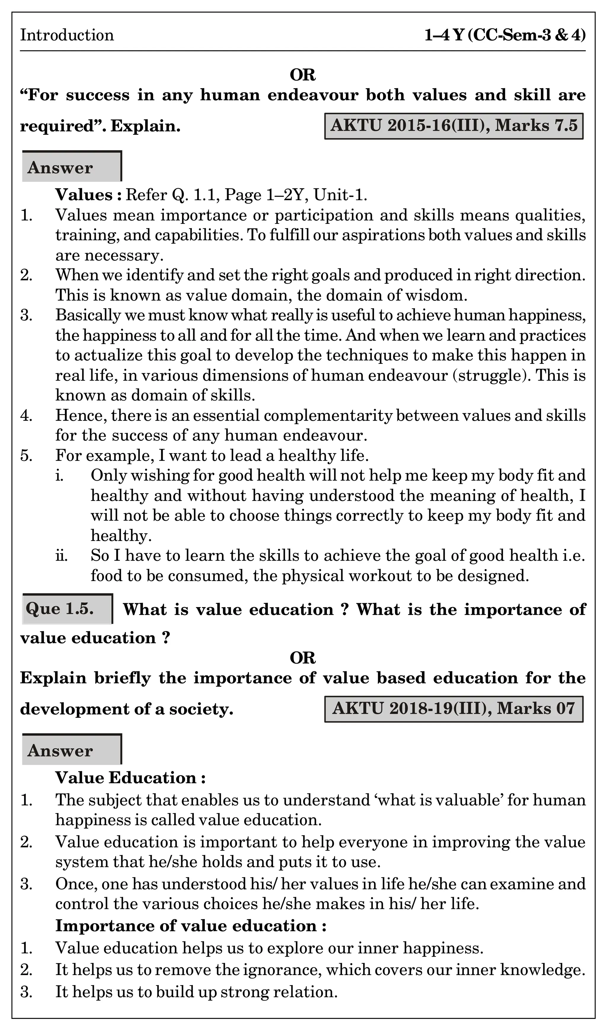 UHV QUANTUM AKTU 3RD & 4TH Semester DOWNLOAD | PDF | Education
